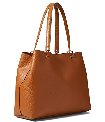 Anne Klein Lock Tote, Saddle/Saddle