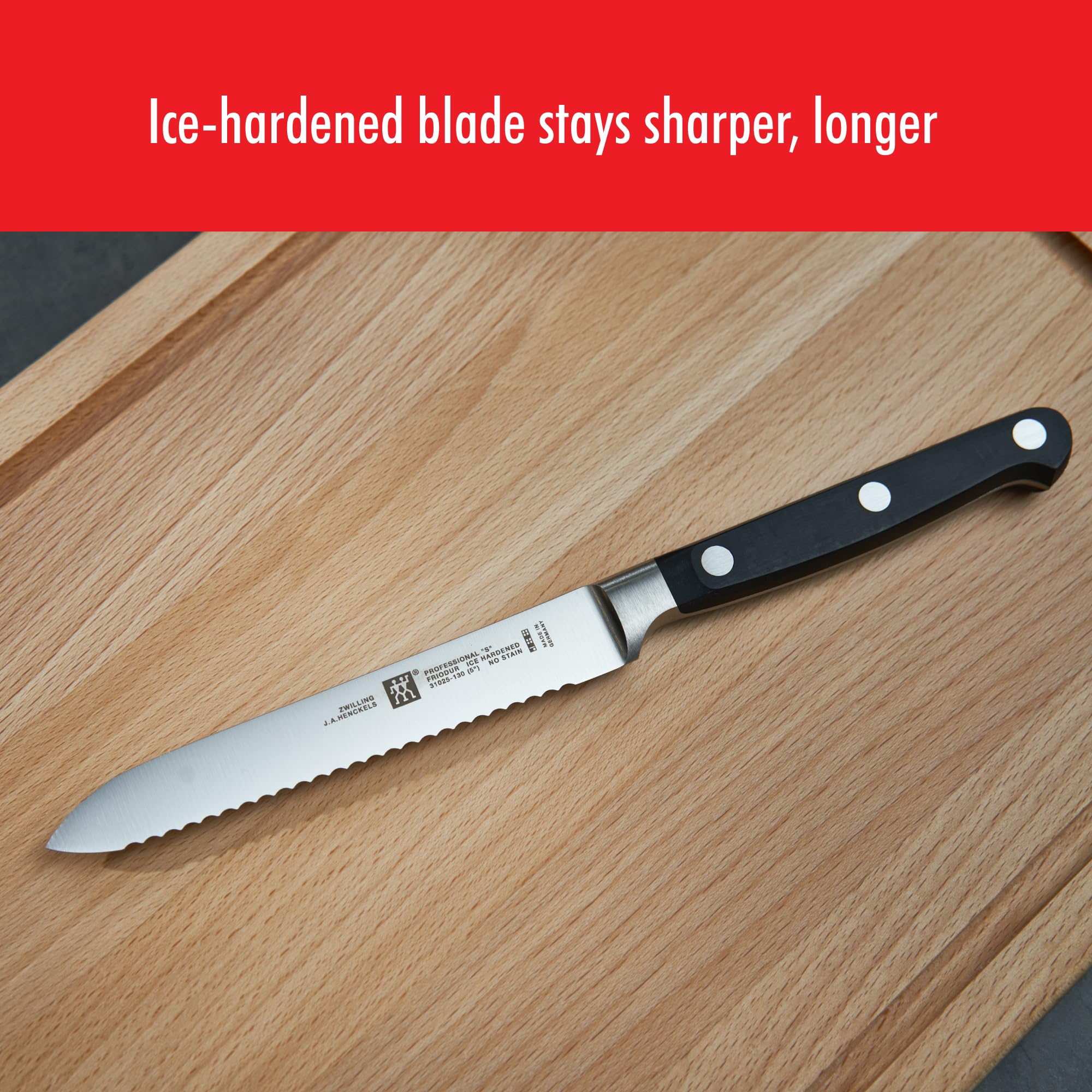 ZWILLING Professional"S" 5-inch Serrated Utility Knife