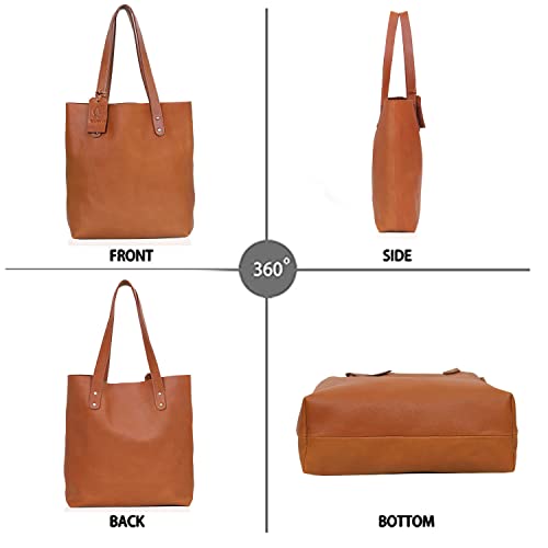 C CUERO Women Tote Bags Top Handle Satchel Handbags Genuine Leather Shoulder Purse