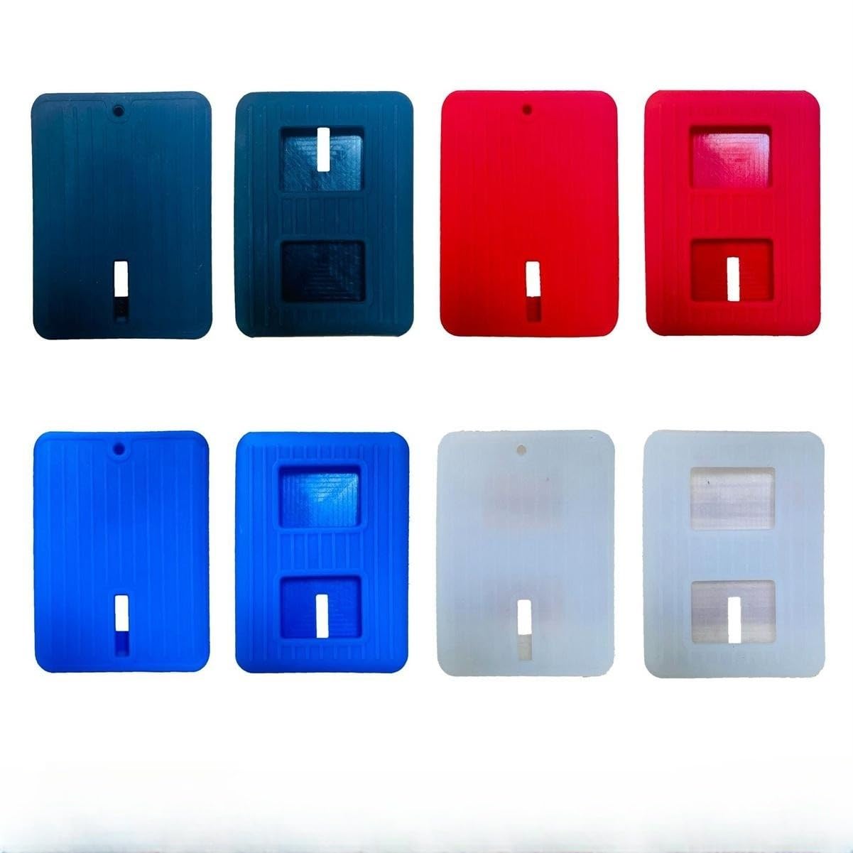 2 Pack Soft Silicone Protective Case Cover Sleeve Compatible with Toshiba Canvio Basics A5 1TB 2TB Portable External Hard Drive HDD, Shockproof dropproof Scratch Resistant Skin (Black+red)