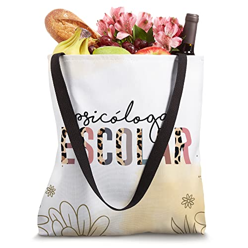 Bilingual School Psychologist Leopard Psicologa Escolar Tote Bag