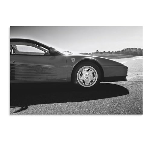 Car Poster Ferrari F40 Supercar Posters Racing Car Canvas Wall Art For Boy's Bedroom SuperCar Wall Decor Unframe-style 36x24inch(90x60cm)