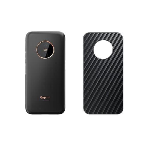 Puccy 2 Pack Back Protector Film, compatible with Gigaset GX6 Black Carbon Fiber Guard Cover Skin ( Not Tempered Glass Front Screen Protectors )