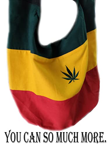 Hippie Crossbody Cotton Bag Thai Top Zip Hobo Sling Bag Handmade Hipster Messenger Shoulder Bag