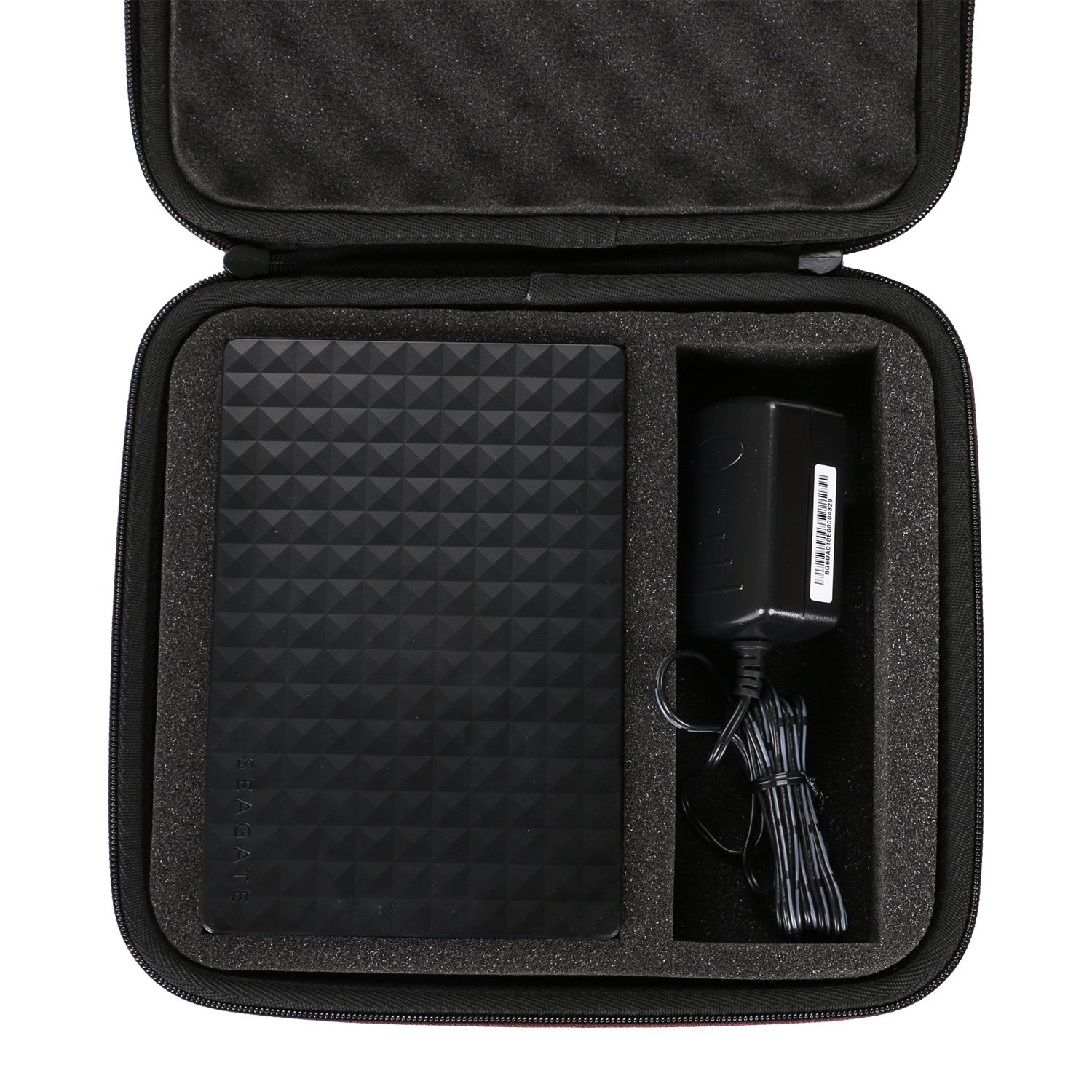 LTGEM Hard Case for Seagate Expansion 2TB 3TB 4TB 5TB 8TB Desktop External Hard Drive USB 3.0 with Dense Foam. Fits USB Cable and Charger.(Black)