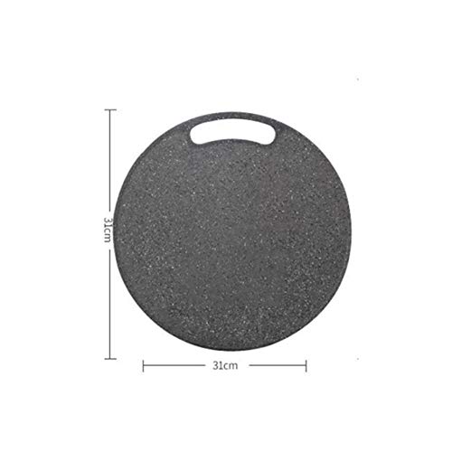 GULRUH Wood Cutting Boards for Kitchen, Chopping Block Imitation Marble Plastic Round Fruit Vegetable Cutting Board