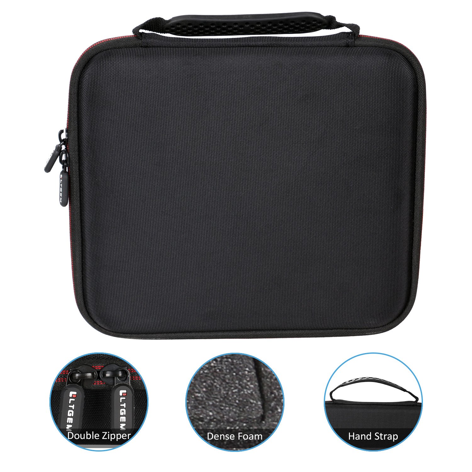 LTGEM Hard Case for Seagate Expansion 2TB 3TB 4TB 5TB 8TB Desktop External Hard Drive USB 3.0 with Dense Foam. Fits USB Cable and Charger.(Black)