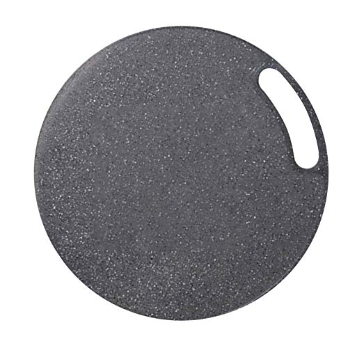 GULRUH Wood Cutting Boards for Kitchen, Chopping Block Imitation Marble Plastic Round Fruit Vegetable Cutting Board