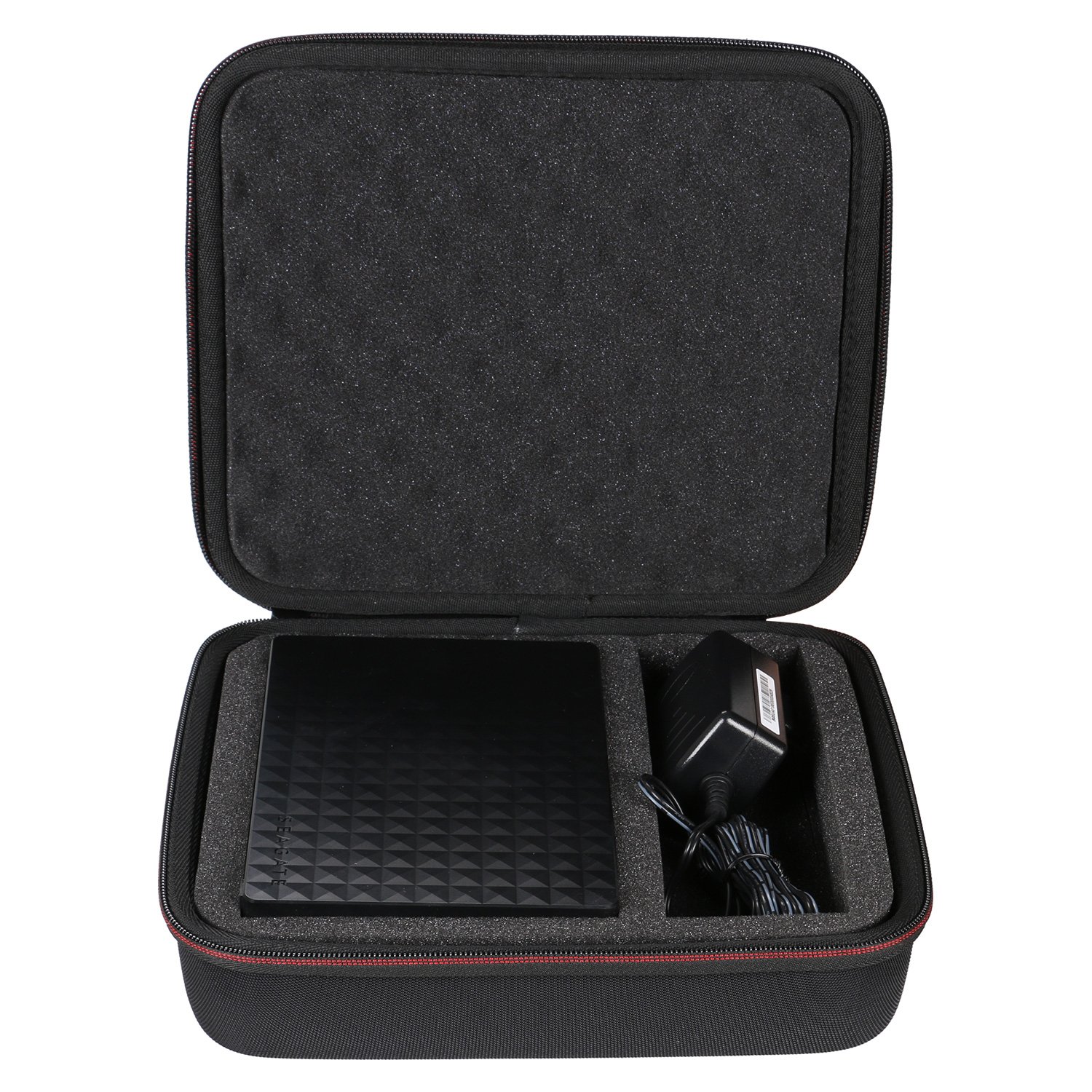 LTGEM Hard Case for Seagate Expansion 2TB 3TB 4TB 5TB 8TB Desktop External Hard Drive USB 3.0 with Dense Foam. Fits USB Cable and Charger.(Black)