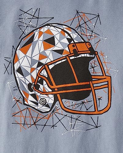 The Children's Place Boys Sports Long Sleeve Graphic T-Shirts Football Helmet Medium