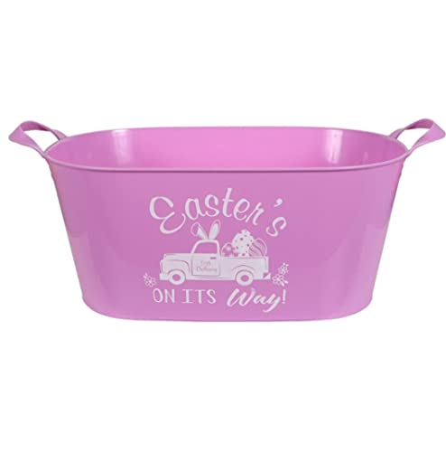 Spring/Easter Plastic Oval Container Great for Easter Baskets Purple Color EASTERS ON ITS Way