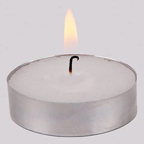10pcs Tea Lights Candles Unscented Tealight Candle Smokeless Dripless Tea Candles for Wax Seal Stamp Kit, Shabbat, Weddings, Home Decorative, White