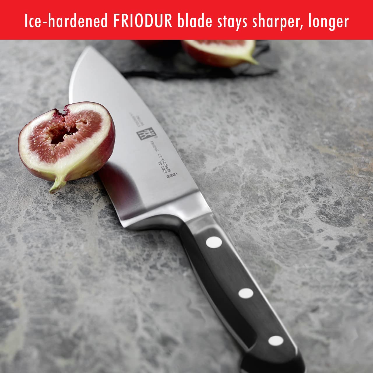 Zwilling J.A. Henckels Professional S, Chef Knife, Kitchen Knife, German Knife, 8 Inch, Stainless Steel, Black