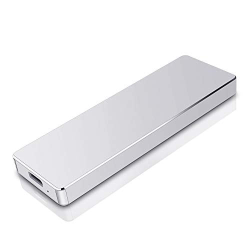 External Hard Drive 2TB Type C USB3.1 for PC, Mac, Desktop Computer Wii U, Xbox (2to, Silver)