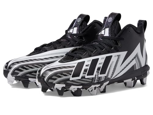 adidas Men's Freak Spark 23 Football Shoe, Black/White/Black (Molded), 12