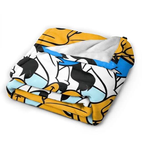 Funny Don.ald Duck Throw Blankets Fleece Blanket Super Soft Plush Throw Blanket 50"X40" Cozy Fuzzy Bed Blankets Microfiber Flannel Blankets for Couch, Bed, Sofa