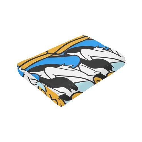 Funny Don.ald Duck Throw Blankets Fleece Blanket Super Soft Plush Throw Blanket 50"X40" Cozy Fuzzy Bed Blankets Microfiber Flannel Blankets for Couch, Bed, Sofa