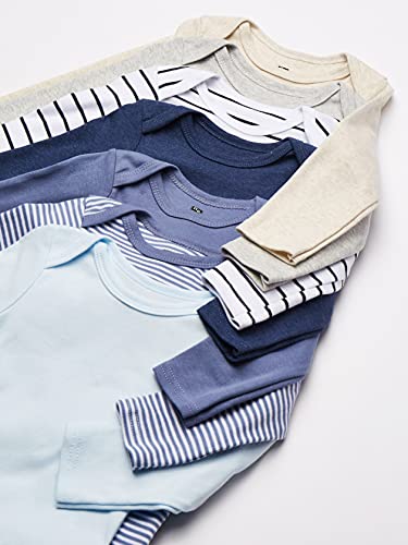 Hudson Baby baby boys Cotton Long-sleeve Bodysuits T Shirt Set, Boy Basic, 12-18 Months US