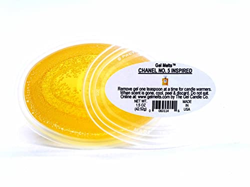 3 Pack CHANEL NO. 5 INSPIRED Aroma Gel Melts For Warmers And Burners By The Gel Candle Company PEEL, MELT AND ENJOY