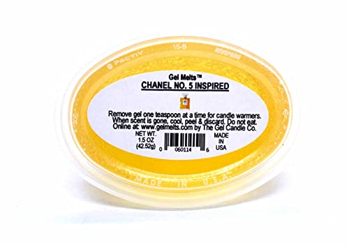 3 Pack CHANEL NO. 5 INSPIRED Aroma Gel Melts For Warmers And Burners By The Gel Candle Company PEEL, MELT AND ENJOY