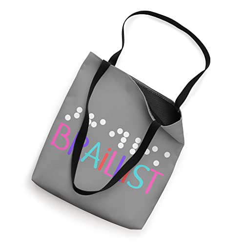 Visual Braille Braillist Gift for Him Her Staff Appreciation Tote Bag