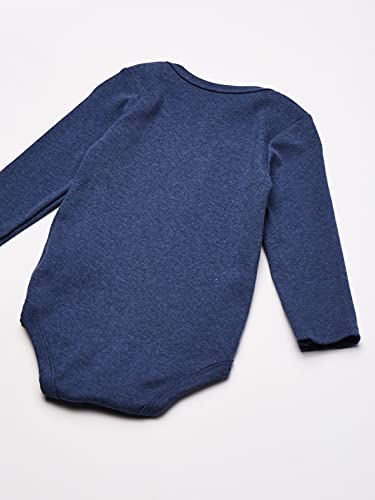 Hudson Baby baby boys Cotton Long-sleeve Bodysuits T Shirt Set, Boy Basic, 12-18 Months US
