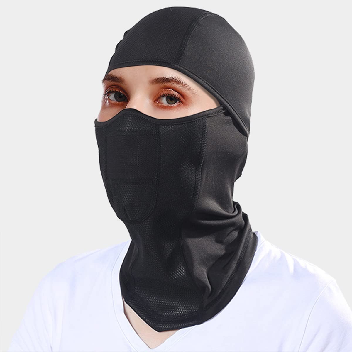 Balaclava Ski Mask, Face Full Coverage Mask for Men Women, Cold Weather Wind Sun UV Rays Dust Protection for Skiing, Snowboarding, Cycling, Hiking, Outdoor Activities, Car Accessories Black
