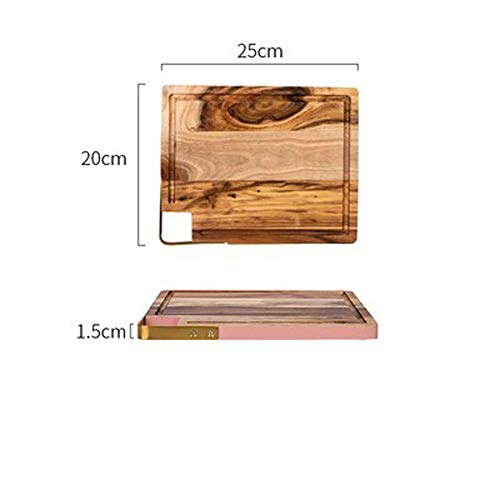 GULRUH Wood Cutting Boards for Kitchen, Wood Cutting Board Eco Natural Solid Wood Japan Style Rectangle Kitchen Chopping Blocks