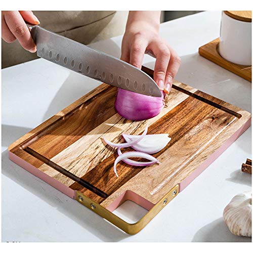 GULRUH Wood Cutting Boards for Kitchen, Wood Cutting Board Eco Natural Solid Wood Japan Style Rectangle Kitchen Chopping Blocks