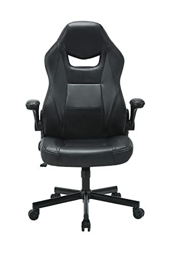Ergonomic Office Chair,Adjustable Swivel Home Office Desk Chair, Leather Office Chair with Armrest Computer Chair for Heavy People,Comfortable Home Executive Office Chair(Black)