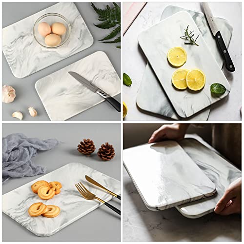 GULRUH Wood Cutting Boards for Kitchen, Marble Cutting Board Household Cutting Board Kitchen Accessories