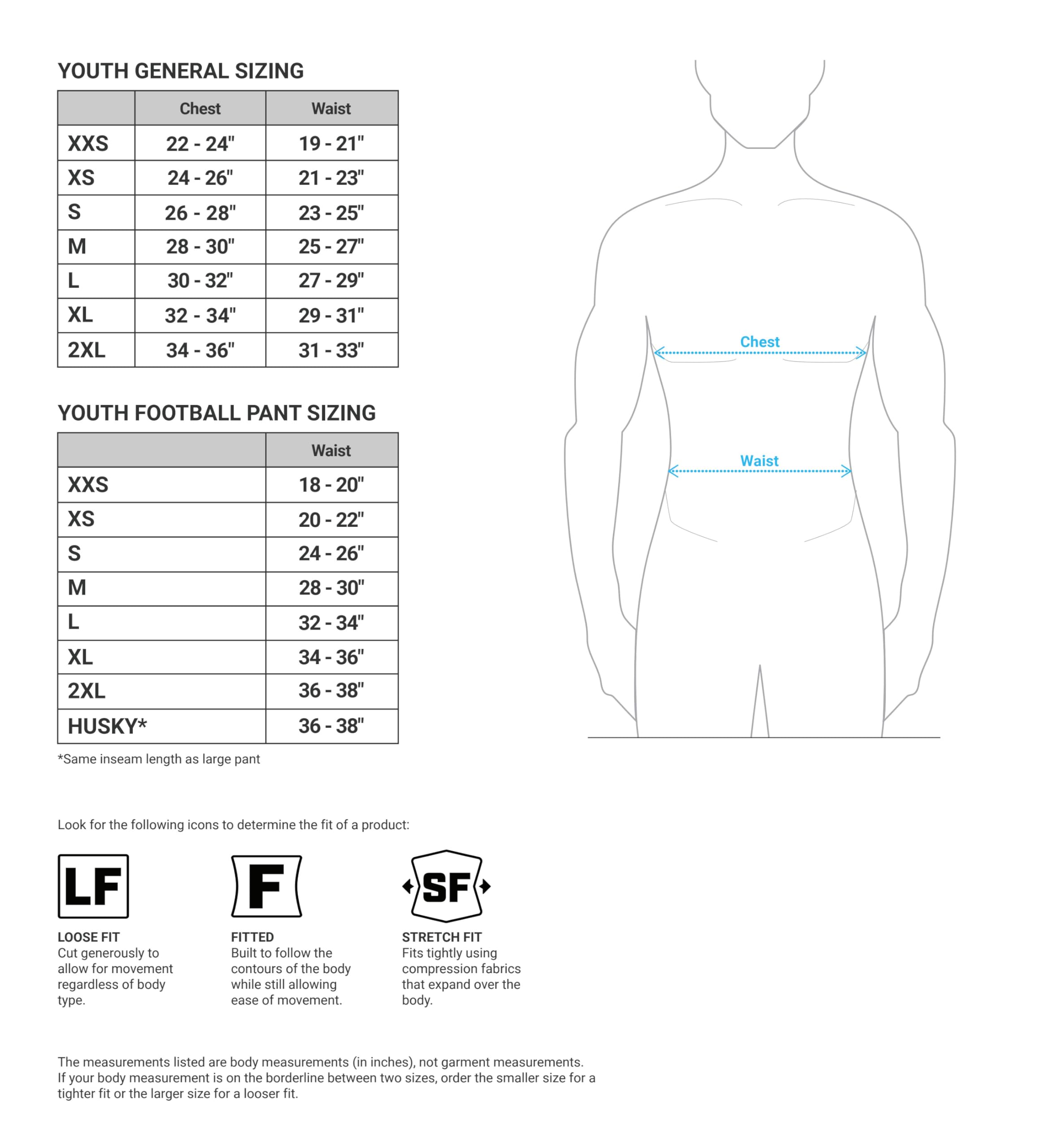 Champro Boys' Touchback Youth Football Practice Pants, Black, Large
