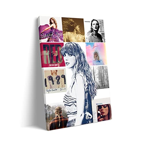 2023 Country Pop Female Singer Taylors Poster Music Album Collection Poster Wall Art Room Aesthetic Decoration (12Ć18 inch,Canvas roll)