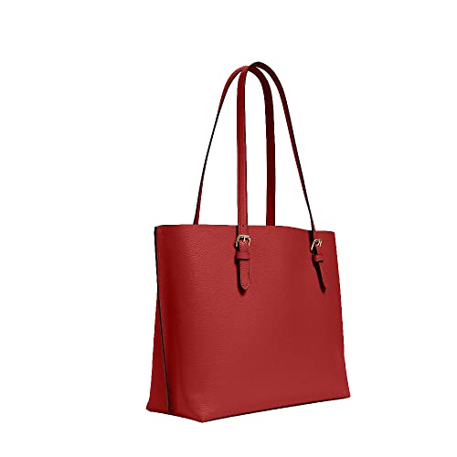 COACH Women's Leather Mollie Tote (Red Apple)