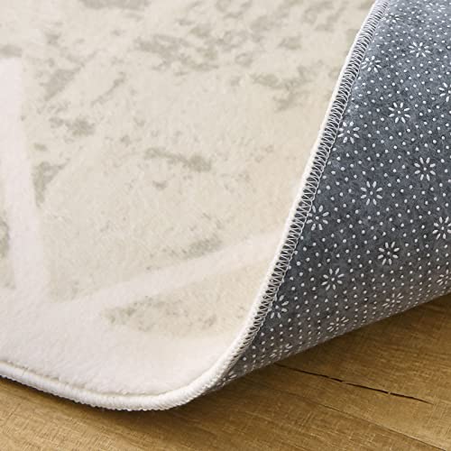 Leesentec Area Rugs Moroccan Geometric Stripe Rug for Living Room Bedroom Floor Mat Washable Rug Soft Non-Slip Carpet Imitation Cashmere Indoor Rugs Home Decor (YR22, 2' 7" x 3' 11" Rectangular)