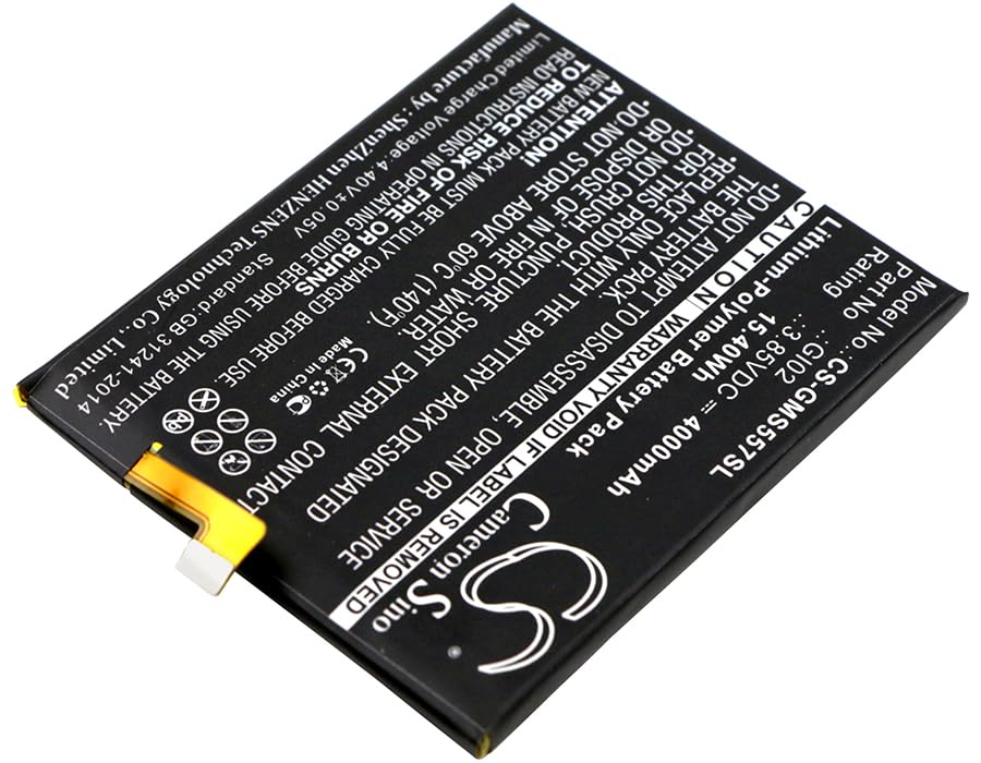 FYIOGXG Cameron Sino Battery for Gigaset GS57-6, ME pro 4000mAh / 15.40Wh