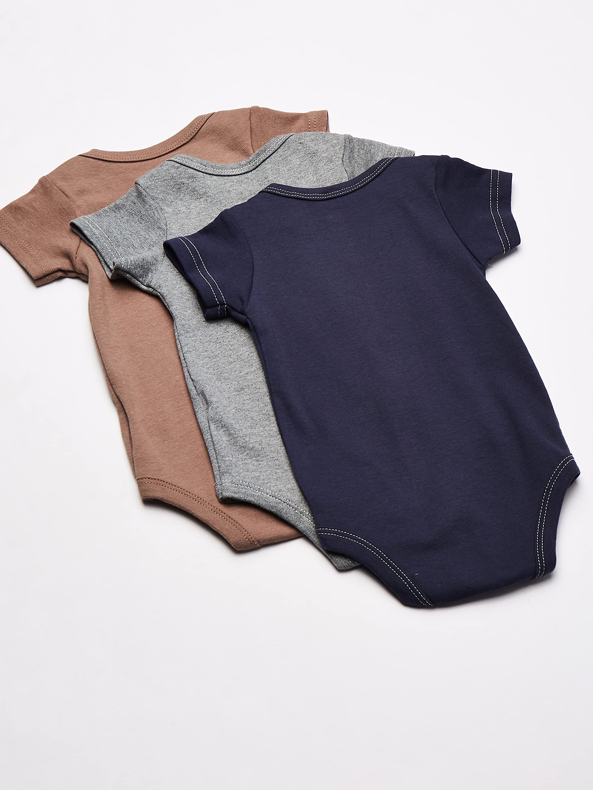 Hudson Baby Unisex Baby Cotton Bodysuits, Football, 3-6 Months