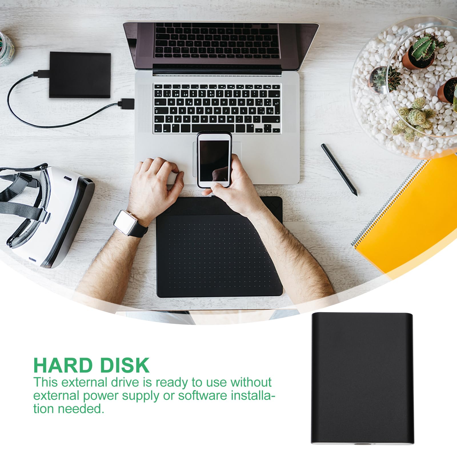 UKCOCO 1pc SSD Solid State Drive Small Hard Drive External Hard Drive 128GB Hard Drive 128GB HDD 128GB Hard Drive Hard Disk External HDD Portable Hard Drive Mobile SSD 128GB Metal Mini