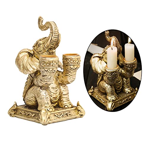 KLKCMS Shape Pillar Candle Candlestick Home Living Room Ornaments