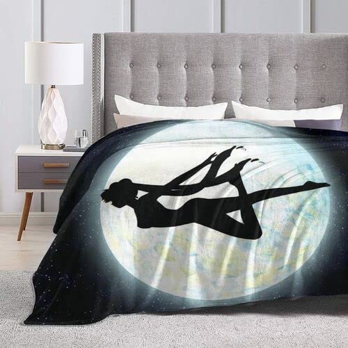 Sai.lor Moon Luna Cat Blanket Super Soft Plush Throw Blanket 60"X50" Cozy Fuzzy Bed Blankets Microfiber Flannel Blankets for Couch, Bed, Sofa