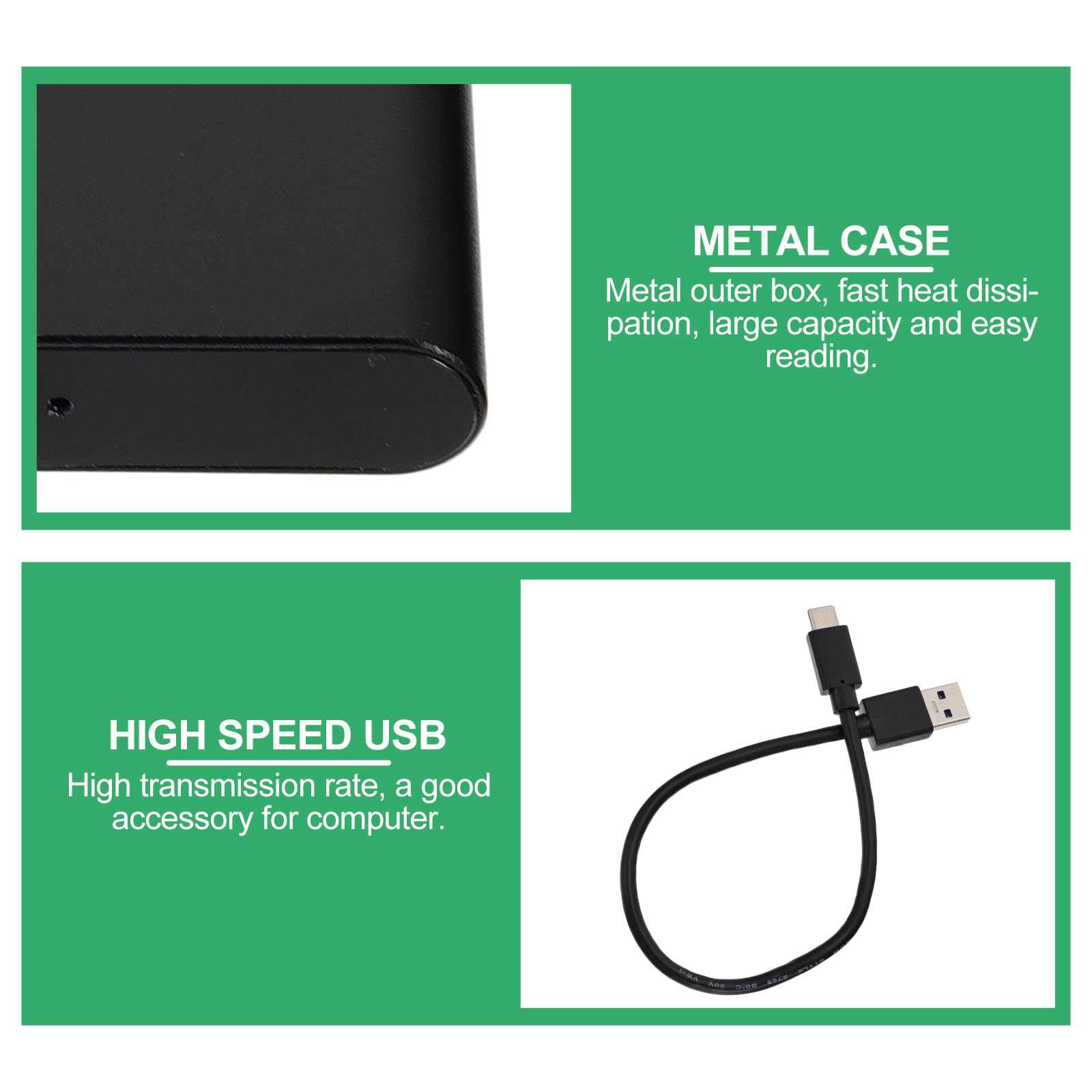 UKCOCO 1pc SSD Solid State Drive Small Hard Drive External Hard Drive 128GB Hard Drive 128GB HDD 128GB Hard Drive Hard Disk External HDD Portable Hard Drive Mobile SSD 128GB Metal Mini