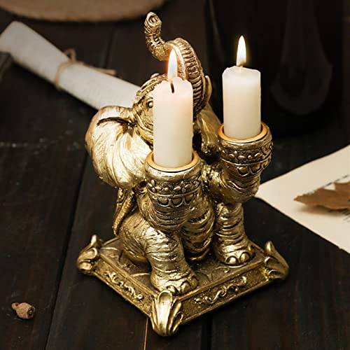 KLKCMS Shape Pillar Candle Candlestick Home Living Room Ornaments
