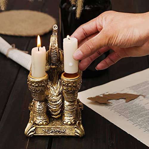 KLKCMS Shape Pillar Candle Candlestick Home Living Room Ornaments