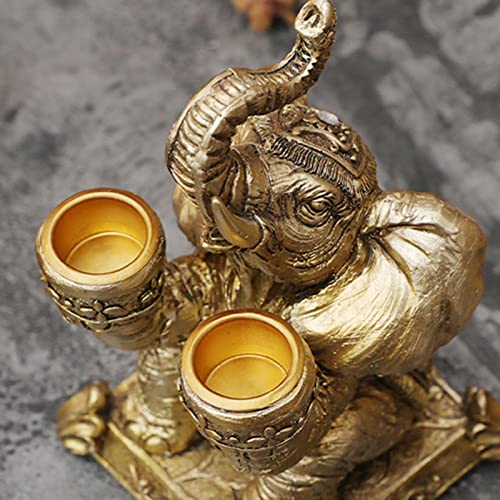 KLKCMS Shape Pillar Candle Candlestick Home Living Room Ornaments