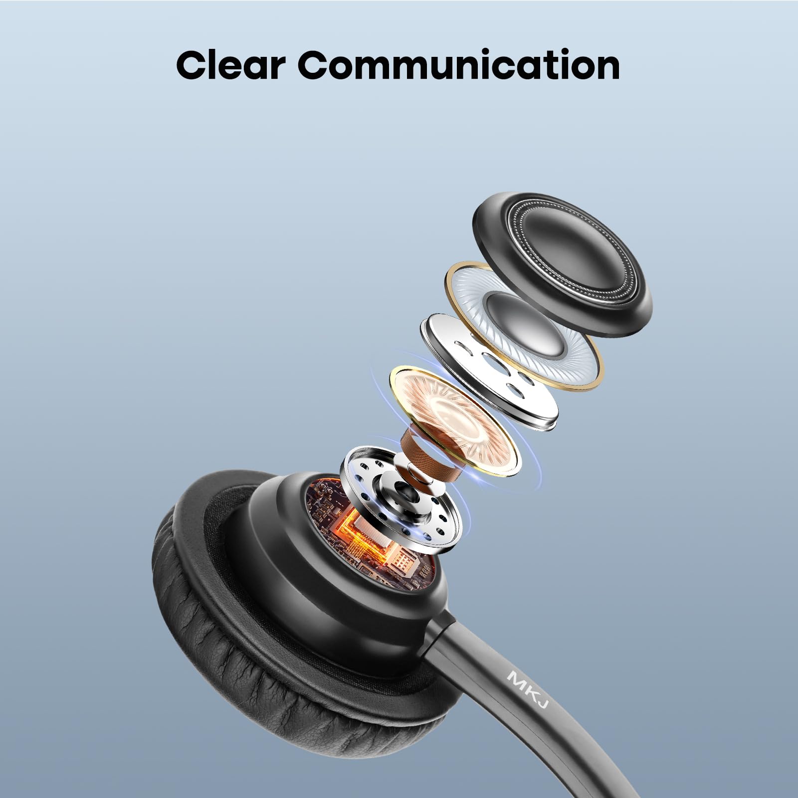 Phone Headset with RJ9 Jack for Office Phones Dual Ear Call Center Telephone Headset with Microphone Noise Canceling Working from Home Headset for Avaya 1408 Aastra 6753i Fanvil Polycom Gigaset 3Com