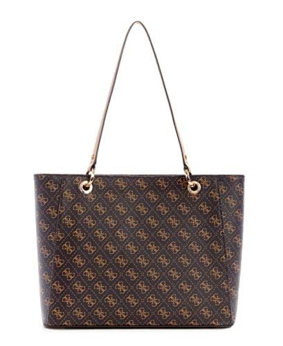 GUESS Noelle Noel Tote, Brown Logo
