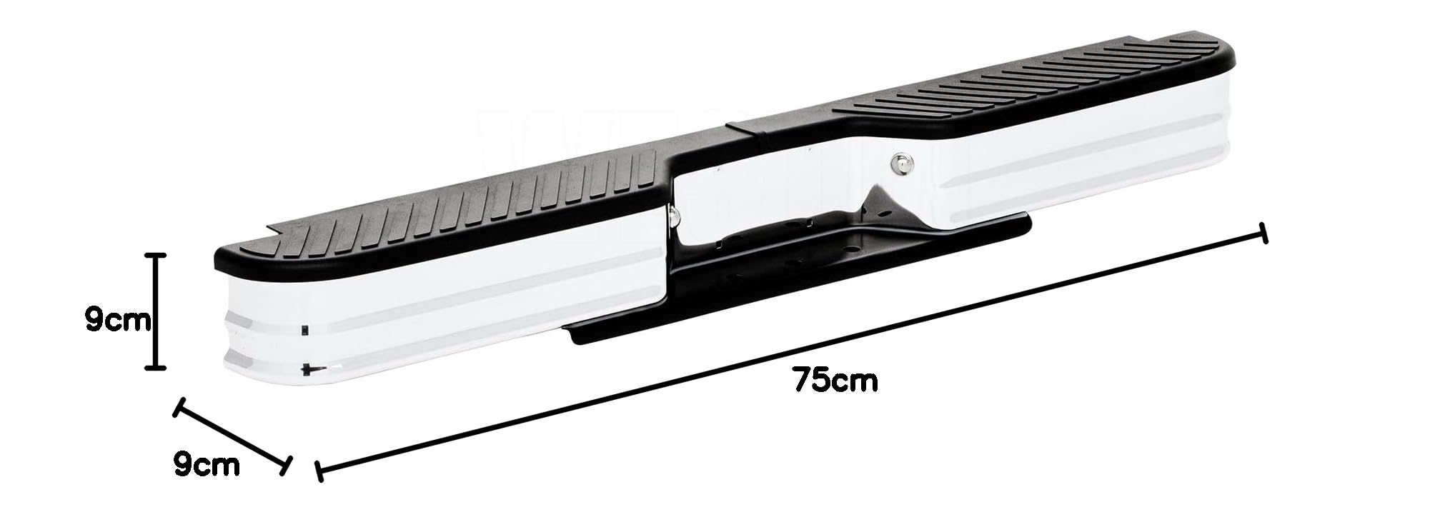 Fey 21007 SureStep Deluxe Universal Chrome Replacement Rear Bumper (Requires Fey vehicle specific mounting kit sold separately)