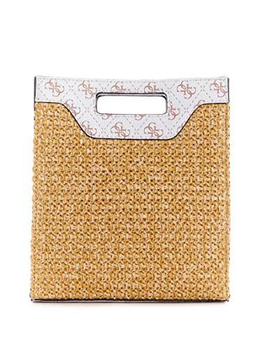 GUESS US Kasinta Raffia Mini Cutout Tote