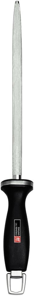 ZWILLING Accessories Sharpening Steel, 10-inch, Black/Stainless Steel
