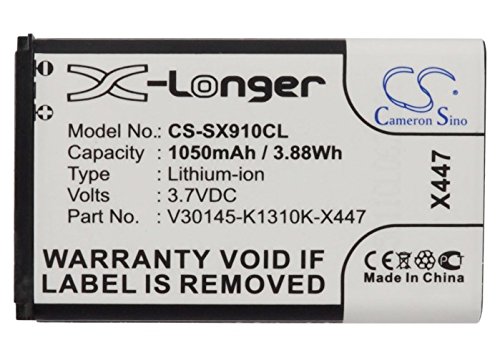 Cameron Sino New 1050mAh Battery for Gigaset SL910, Gigaset SL910A, Gigaset SL910H